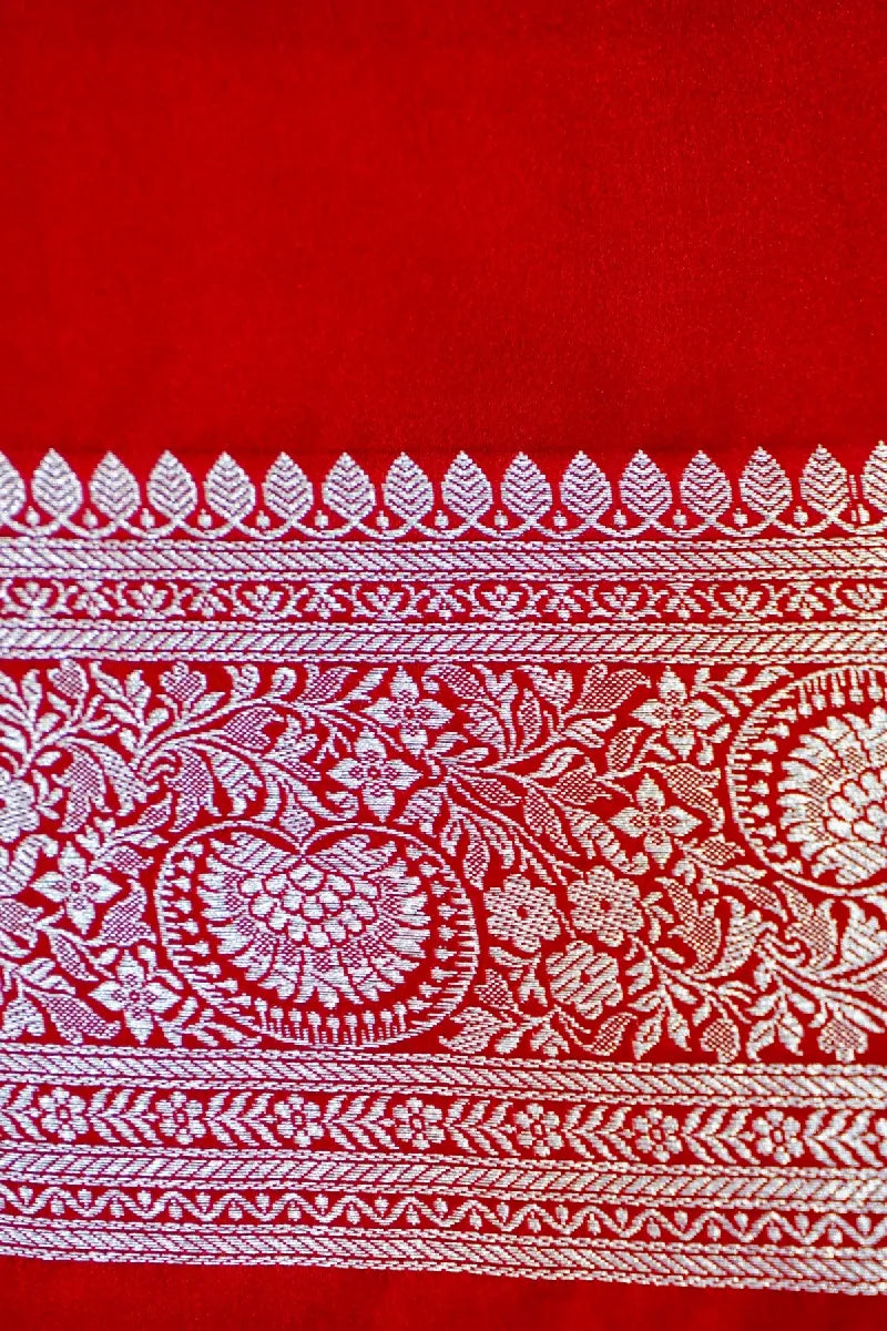MAROON COLOR BANARASI SILK SAREE
